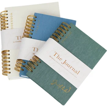 2025 Custom Logo Fabric Linen Cloth Cover Paper Diary Notebook Journal ...