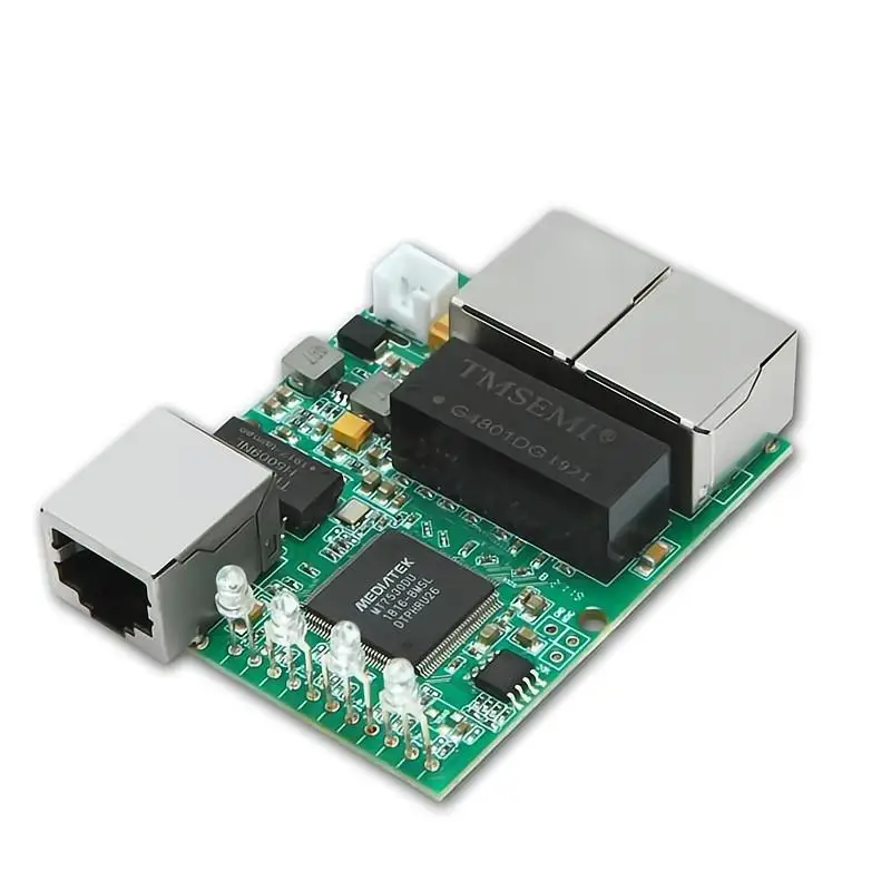 Ethernet Switch PCB - 3 Port Gigabit Board for Home Network