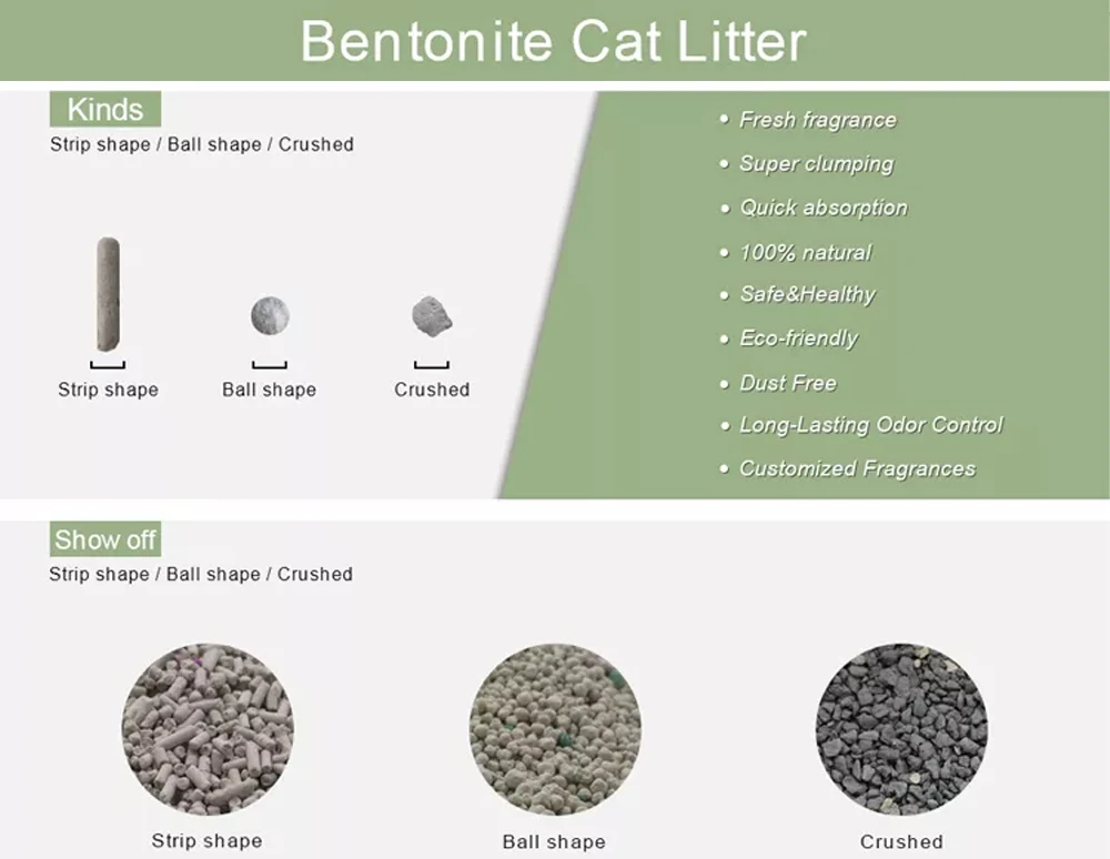 Verified Supplier Wholesale Pet Supply Raw Material Bentonite Cat ...