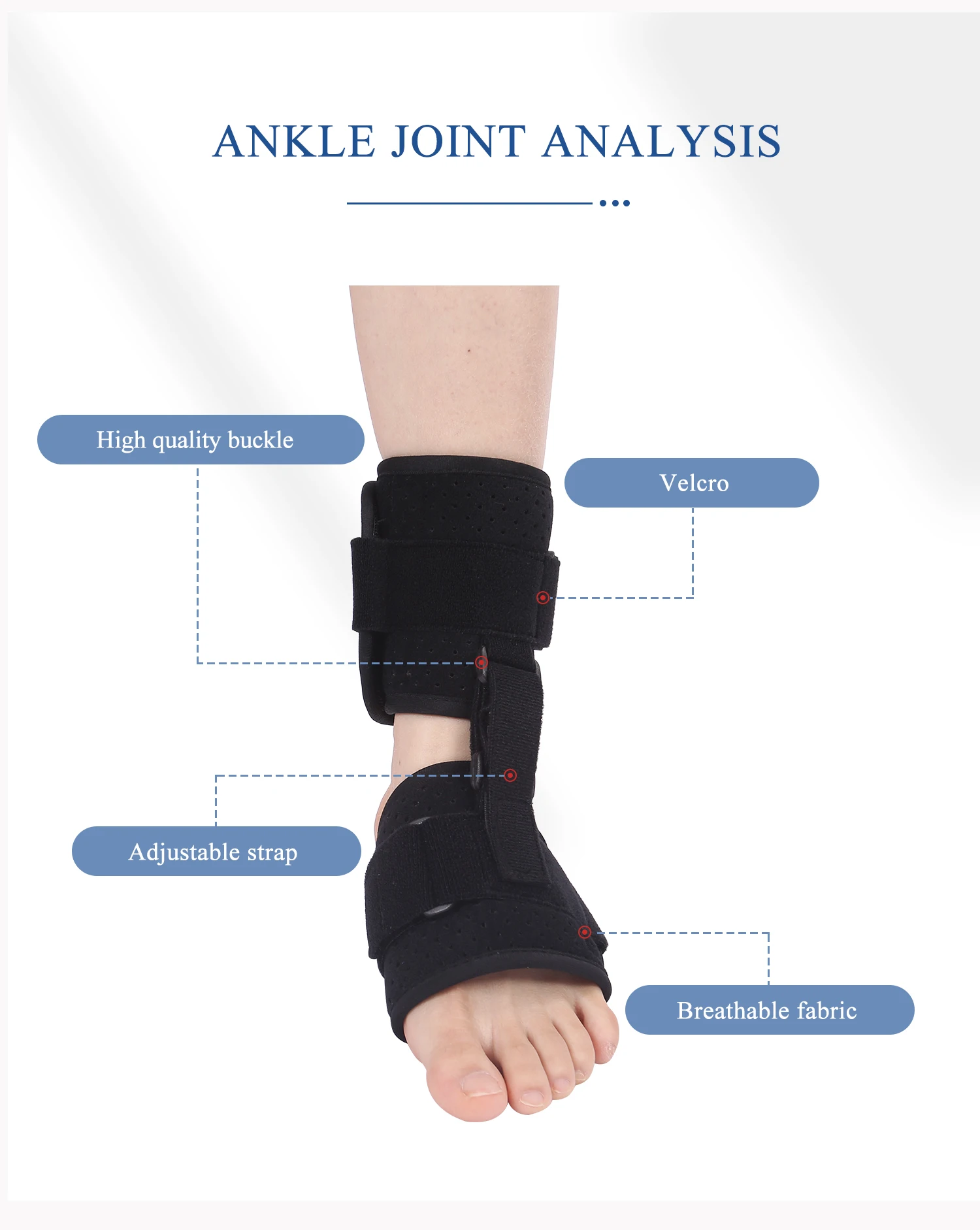 Ankle Foot Inversion Correction Orthotics Foot Sagging Support Ankle ...