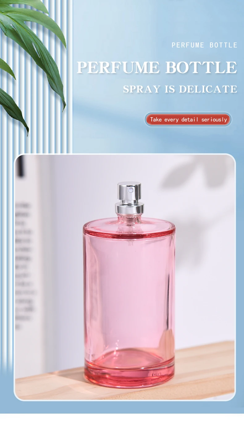 Factory New Light Pink Color Transparent Perfume Bottle Thickened Base ...