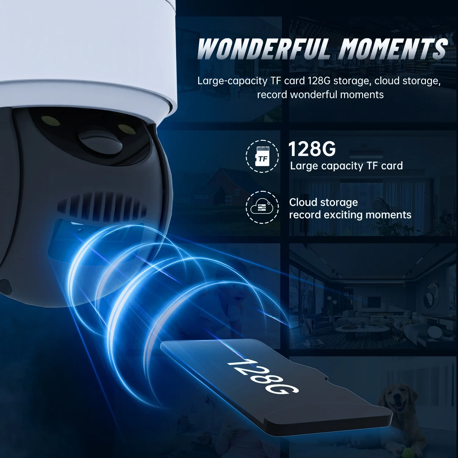 Mini Outdoor Waterproof Wireless Network Security Solar Camera Face ...