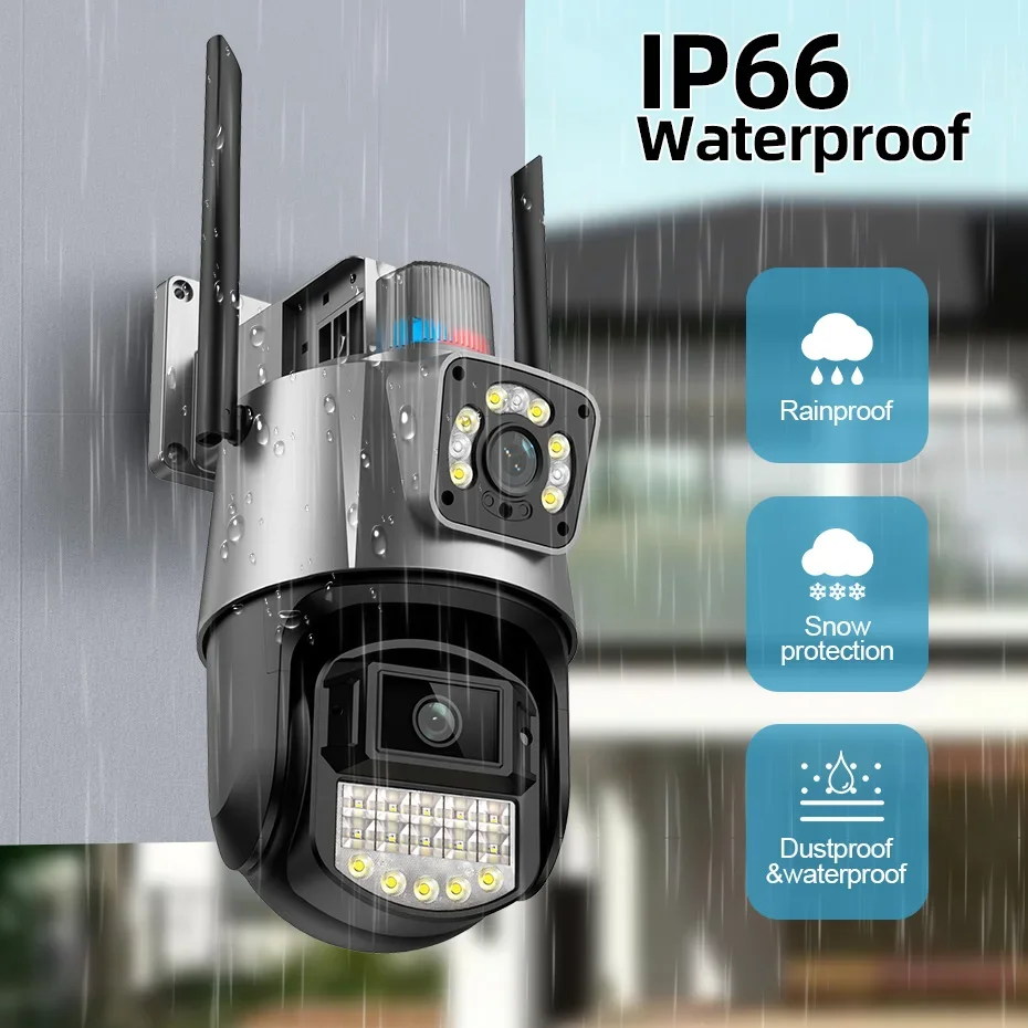 Alibaba.com: Icsee 4.5 Inch 4K dual lens outdoor CCTV camera with WiFi ...