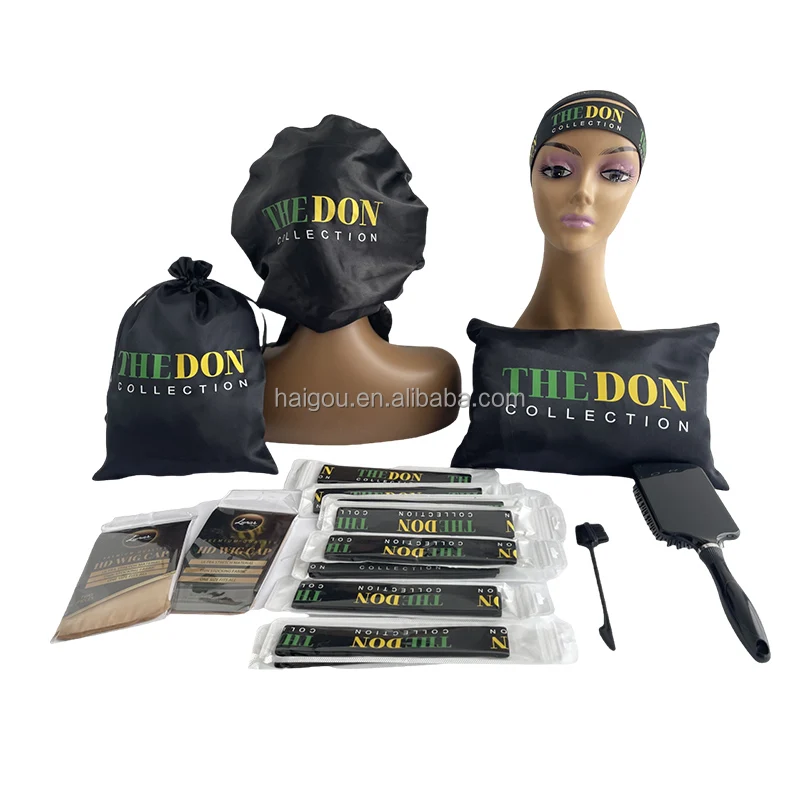 Custom Logo Hair Wig Gift Box Packaging with Satin Silk Insert