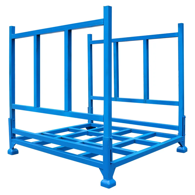 Metal Convenient Foldable Stacking Racks For Warehouse Storage ...