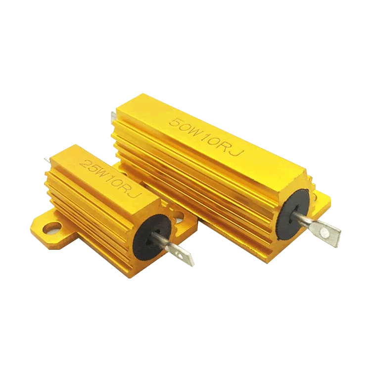 50 Watts 50w 50 Ohm 50r Aluminum Shell Resistor 5% Rx24 High Power Gold ...