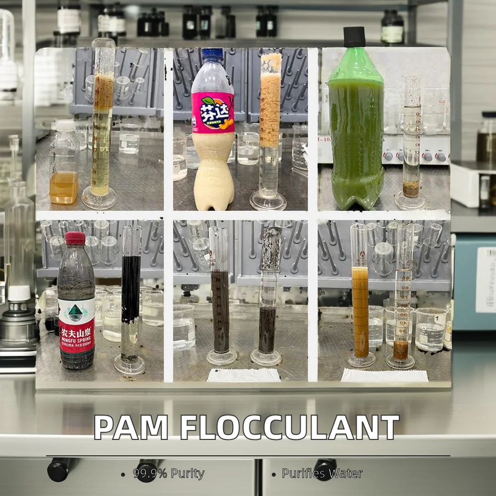 Polyacrylamide White Powder Water Treatment Chemical Polymer Agent ...