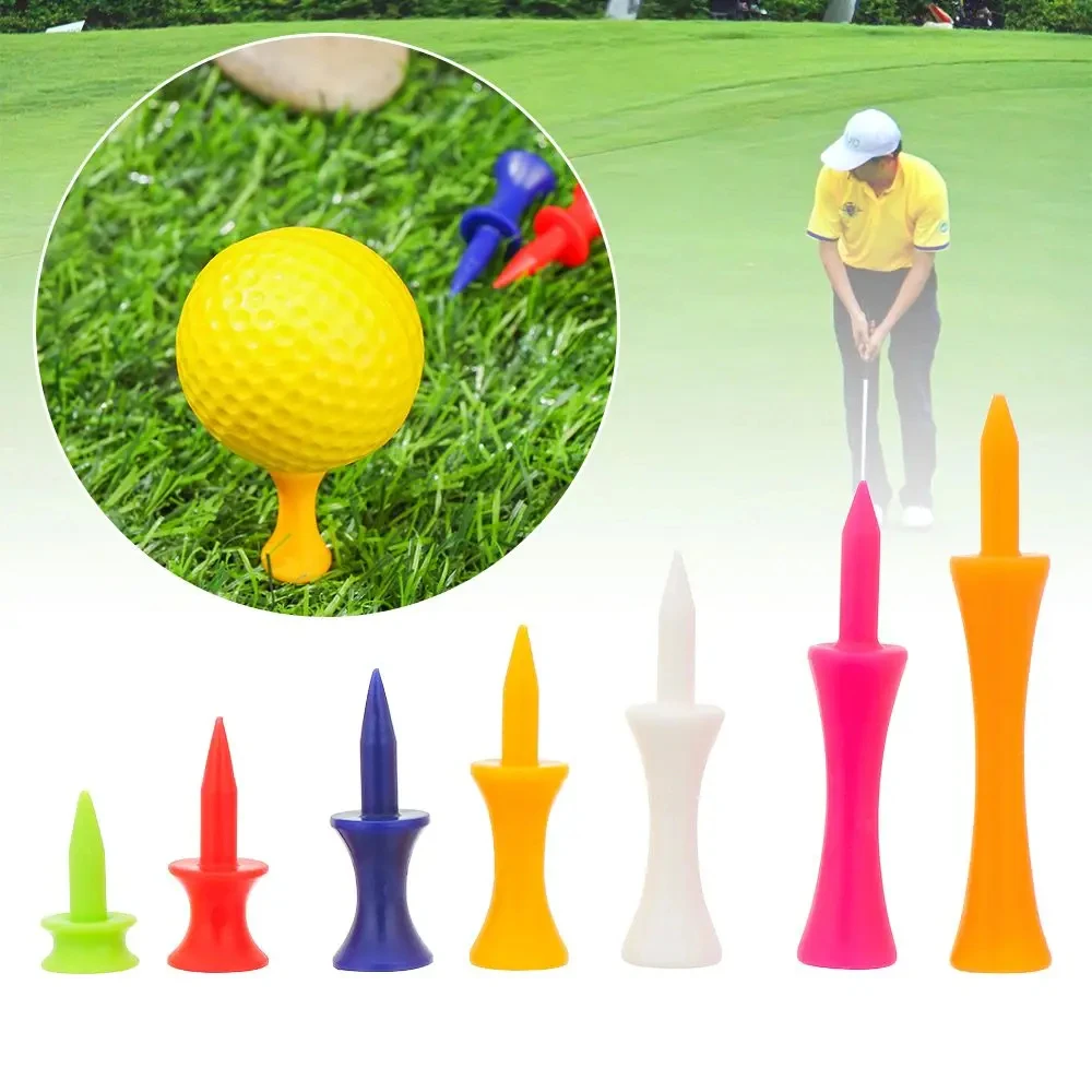 Unbreakable Rubber Golf Tees - Consistent Height for Practice