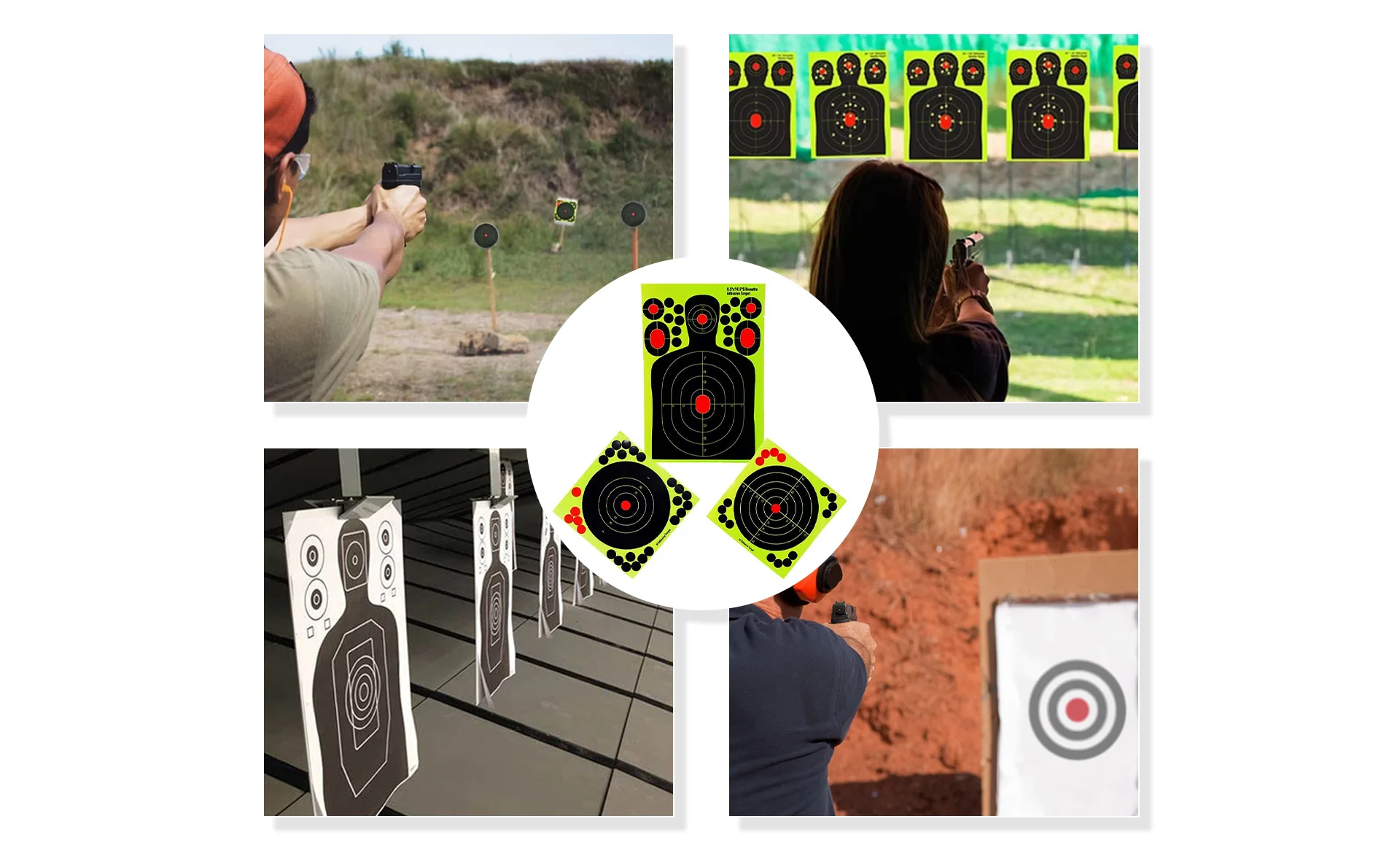 Custom Silhouette Large Shooting Target Paper Sheets for Archery Bow ...