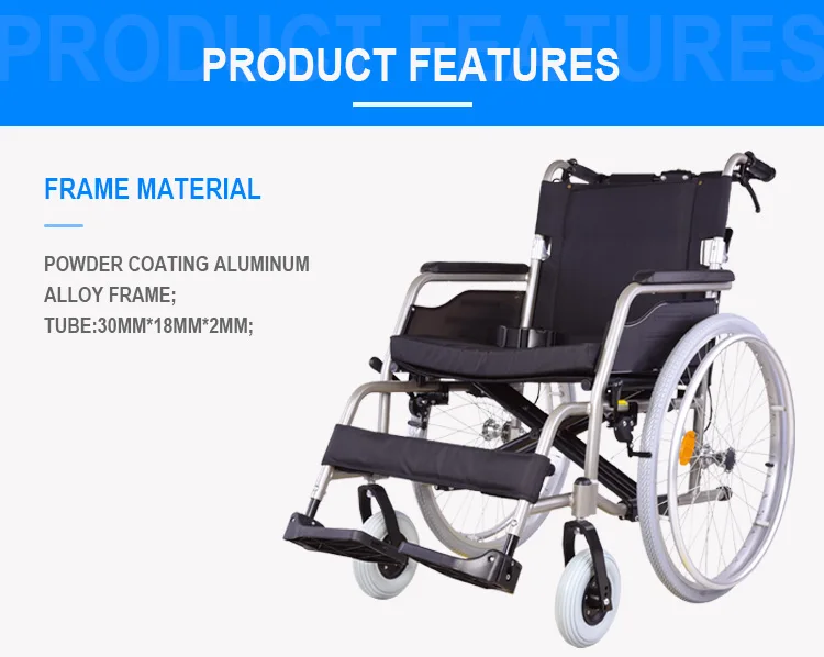 Cheap Foldable Manual Wheelchair for Disabled - Gracemedy