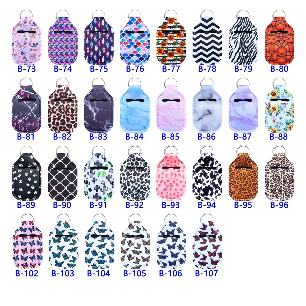Neoprene Keychain And Hand Sanitizer Holders Chapstick Holder Keychains ...