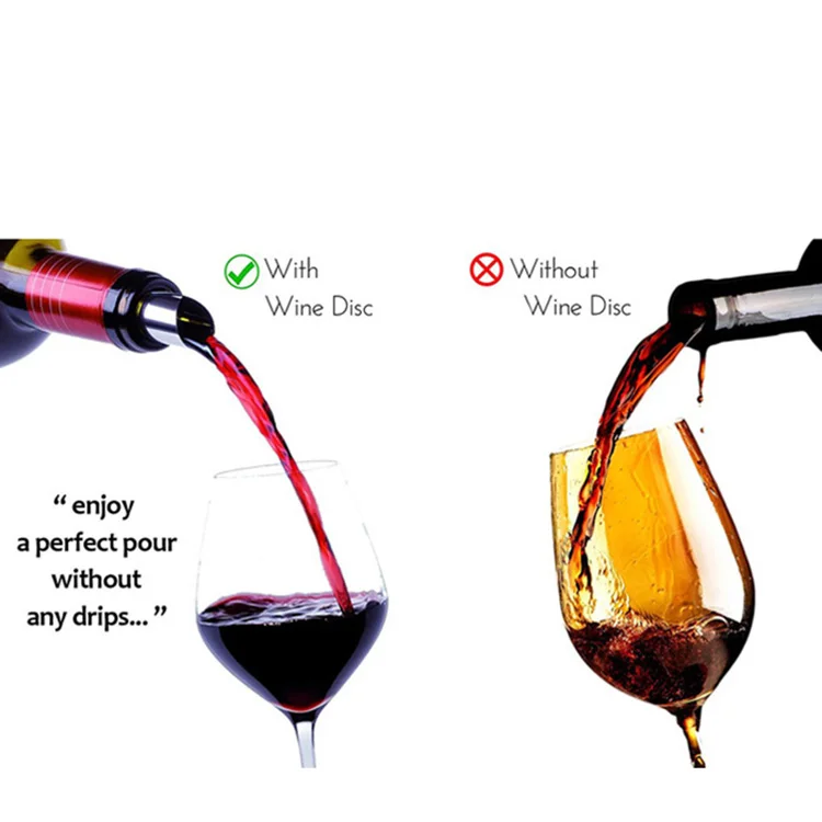 Best Seller Personalized Customized Aluminum Stop Drop Foil Wine Pourer ...
