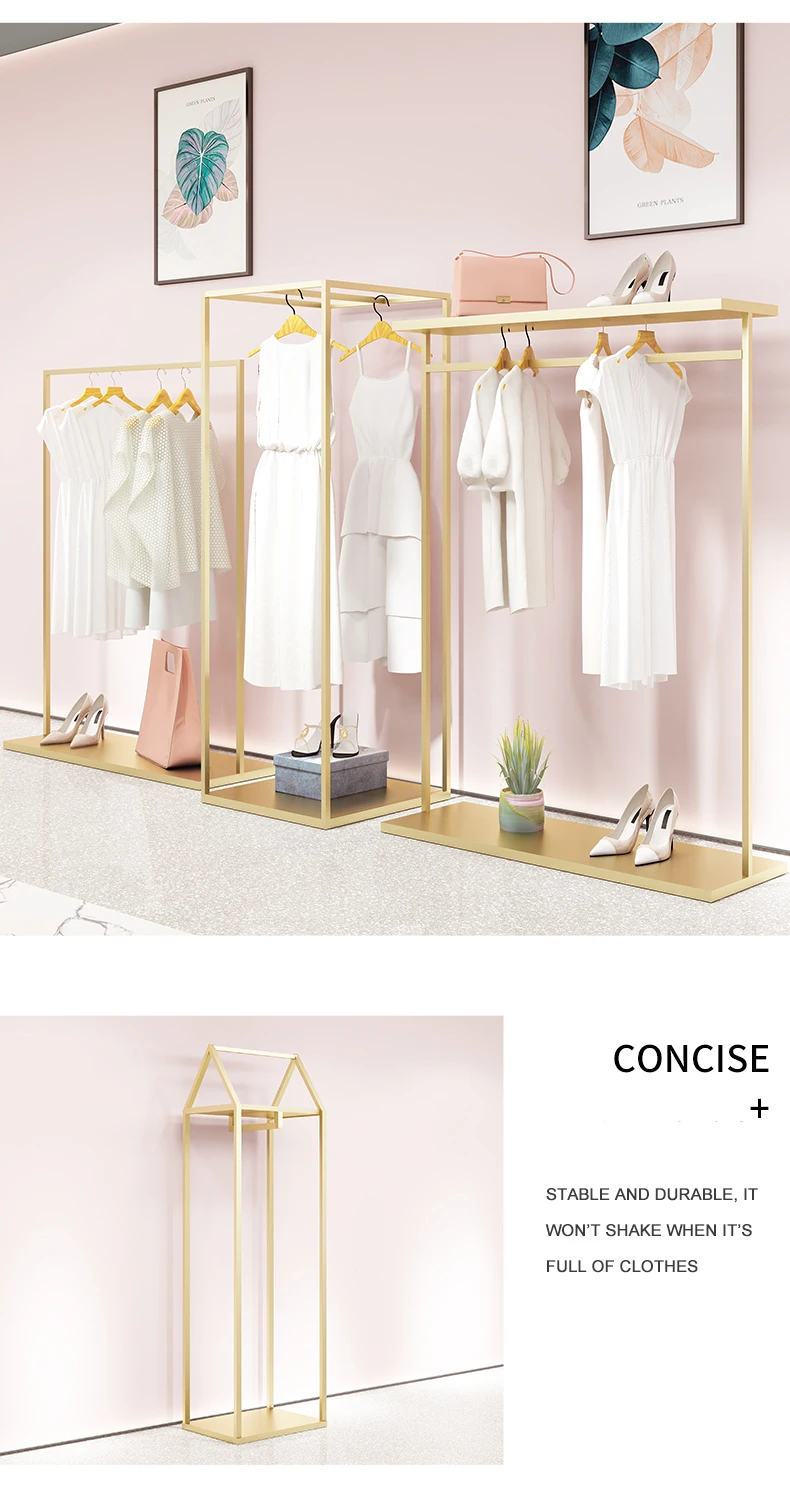 Kainice Gold Garment Shop Interior Decoration Design Modern Garment ...