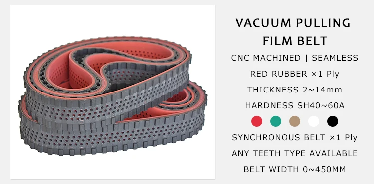 Customizable 270L Green Rubber Coating Vacuum Pulling Film Belt ...