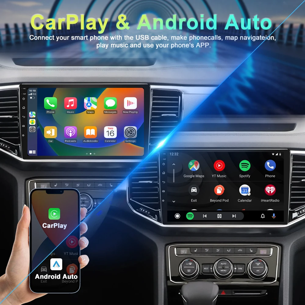Universal 7inch Android 13 Car Stereo with GPS and BT
