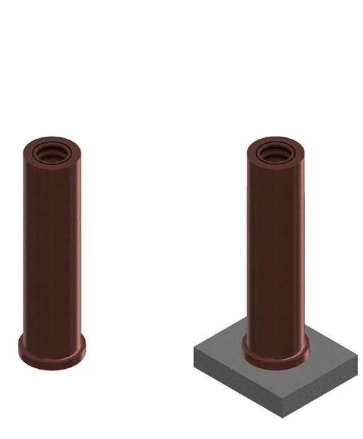 DIN EN ISO 13918 Compliant Internal Threaded Bushings with Weld Pins ...