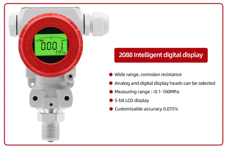 Sanitary Flat Membrane Pressure Transmitter For Food Dairy Medical ...