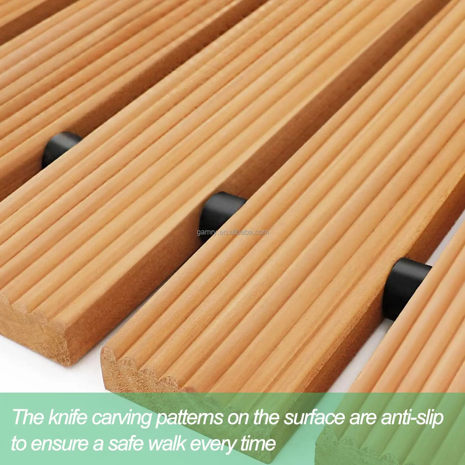 Outdoor Garden Patio Roll Out Path - Decorative Cedar Walkway