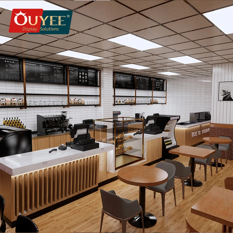 Modern Coffee Shop Counter Design Cafe Bar Table Coffee Shop Supplies ...