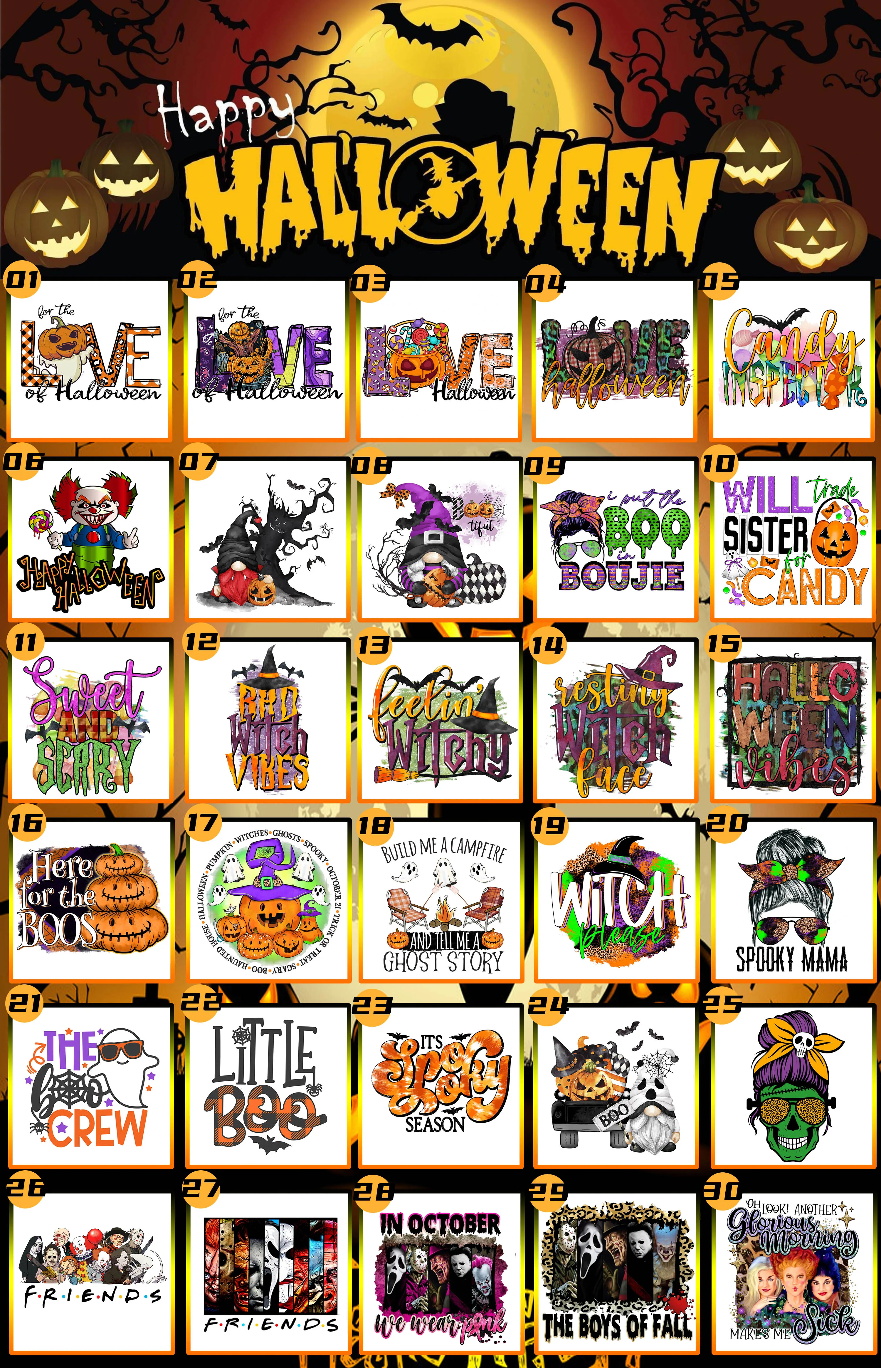 New Halloween Horror Killer Heat Transfer For Clothing Patches Clothes ...