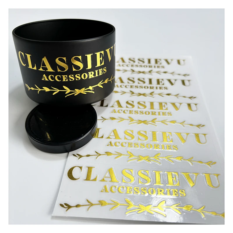 Custom 3d Logo Printing Metallic Transfer Stickers Brand Logo Uv ...