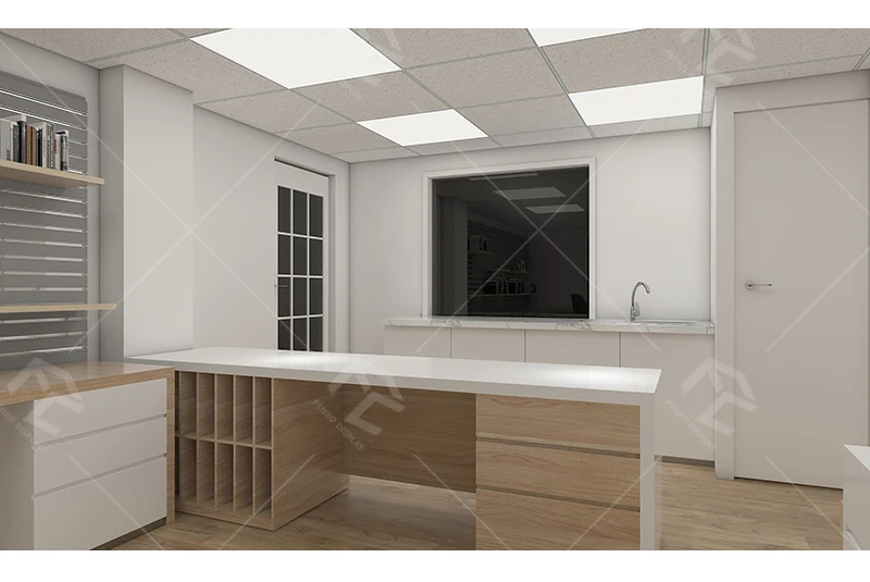 Modern Computer Store Interior Design Custom Computer Office Counter ...