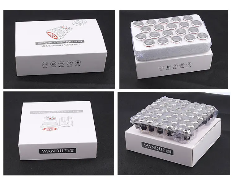 WD16mml 20A High Current Ring Power Supply Mark Button Waterproof IP67 ...