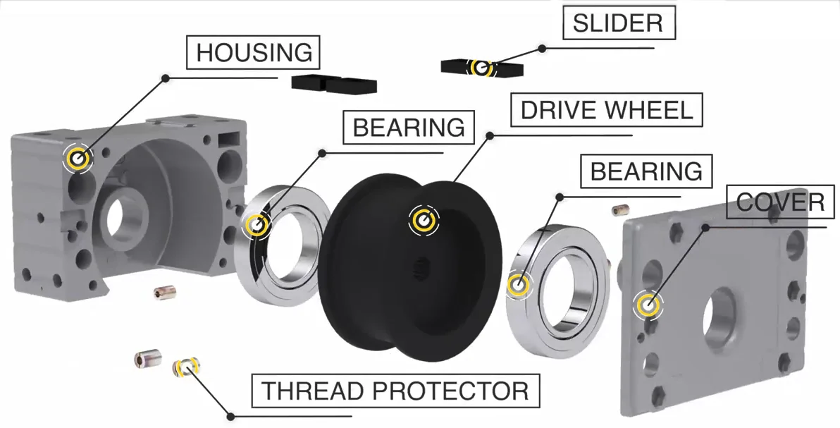 High Quality European Crane Wheel Block Drs 160 200 250 315 400mm For ...
