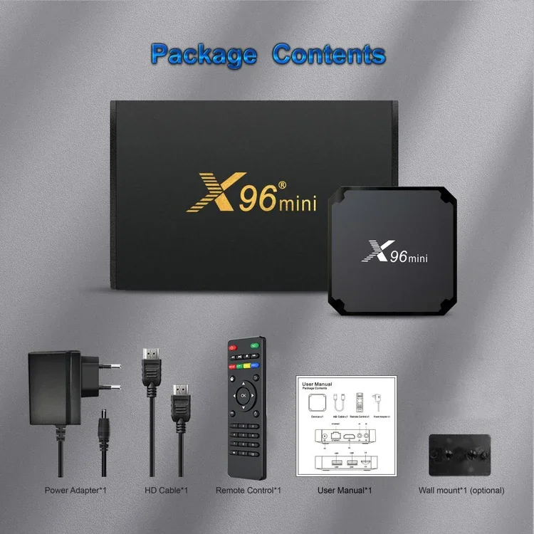 Stable 4k X96 Mini Android 7.1.2 Smart Tv Box 4k 1gb 8gb Amlogic S905w Quad Core Set Top Box ...