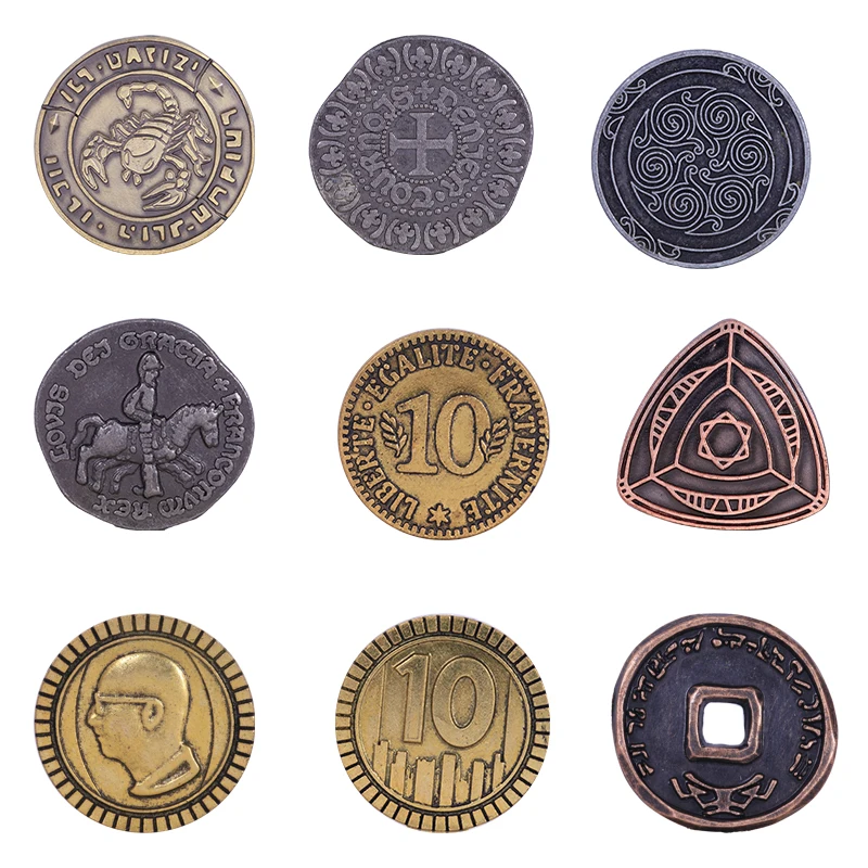 Custom Made Stainless Steel Iron Metal Game Coin Brass Copper Bronze ...