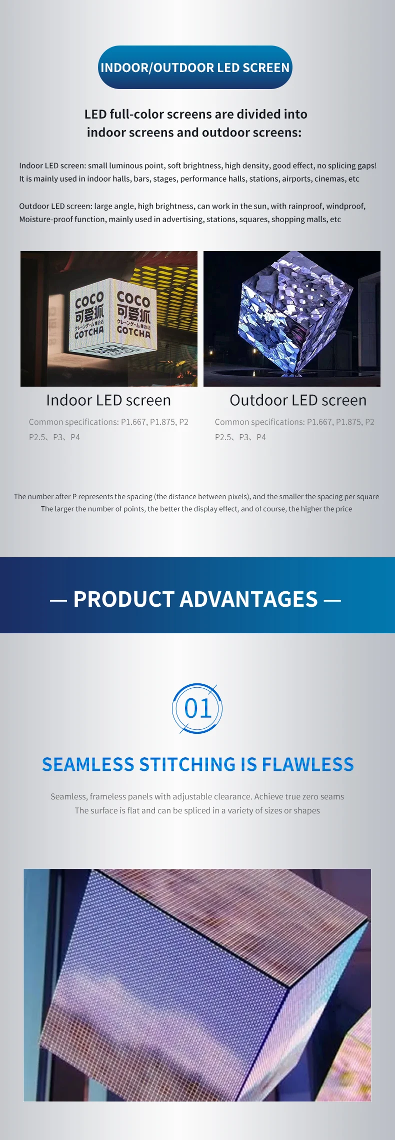 High Tech Rubik's Cube Display Screen Indoor And Outdoor Full Color ...