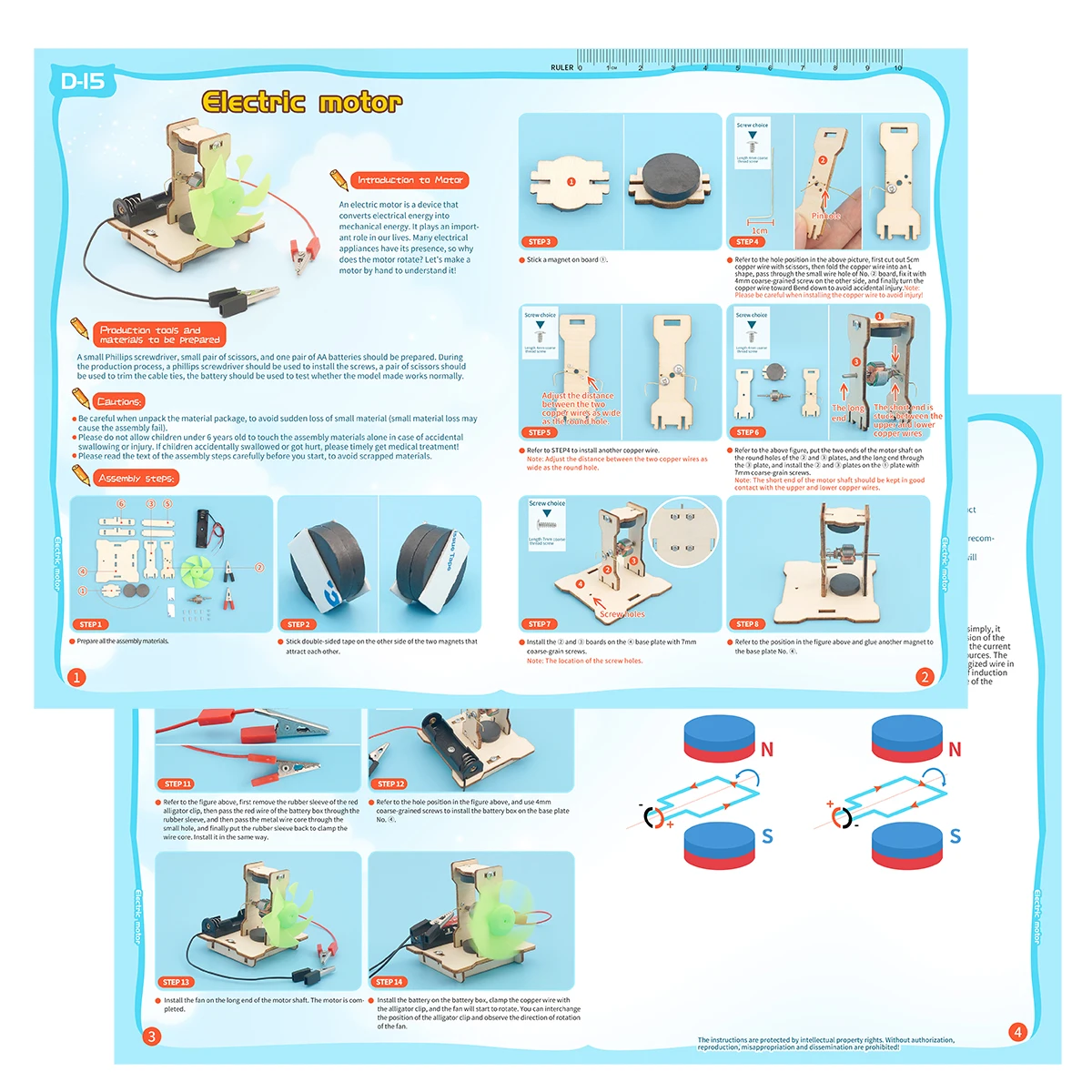 Alibaba.com: D-15 DIY DC Electrical Motor Model with Fan, 3D STEM ...