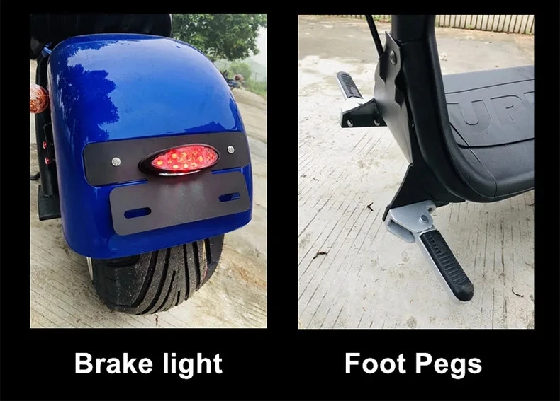 Electric Scooters Hulk Eec Coc Citycoco 1000w 2000w 3000w