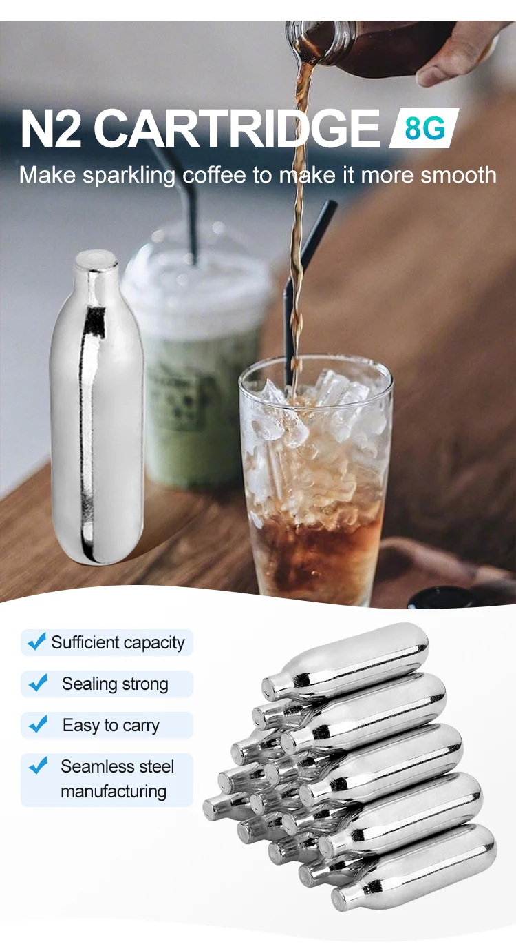 Customize Mini Nitrogen Gas Cartridge N2 Capsule - High Pressure