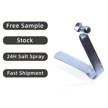 Button Lock Flat Springs V Shape Clip Metal Tube Clips Release Locking ...