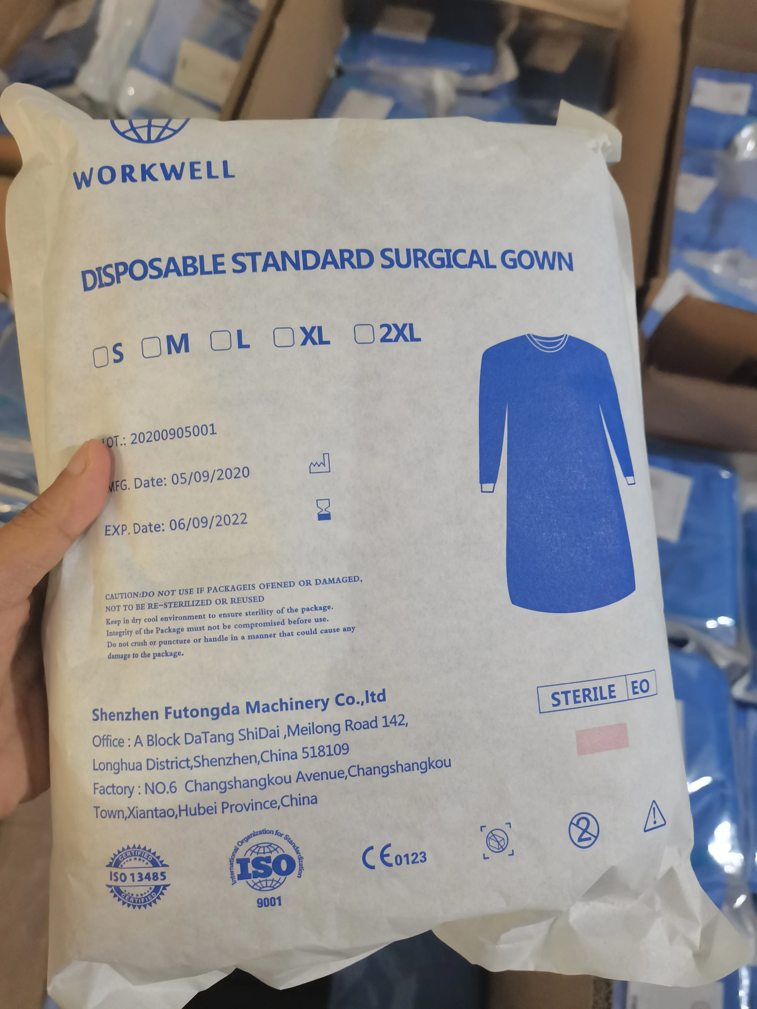 Factory Directly Astmf1670 Ppe Gowns Uniforms Workwear Iso13485 Aami ...