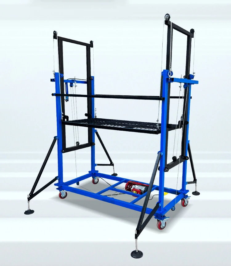 10m 500kg Electric Scaffold Lift Foldable Electric Scaffolding Lift ...