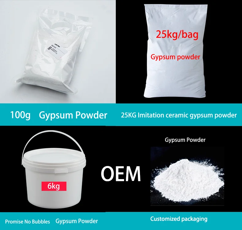 Model Powder White Gypsum - Aromatherapy Gypsum Expanding Stone