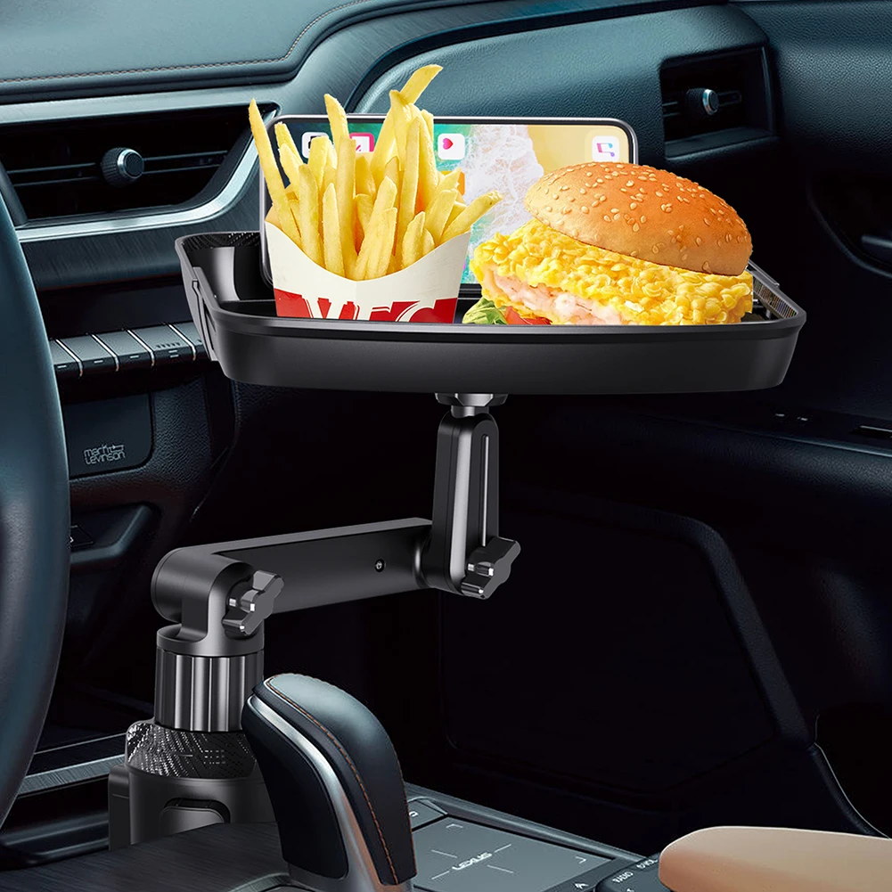 Car Table 360 Swivel Arm - Versatile Holder for Drinks & Food