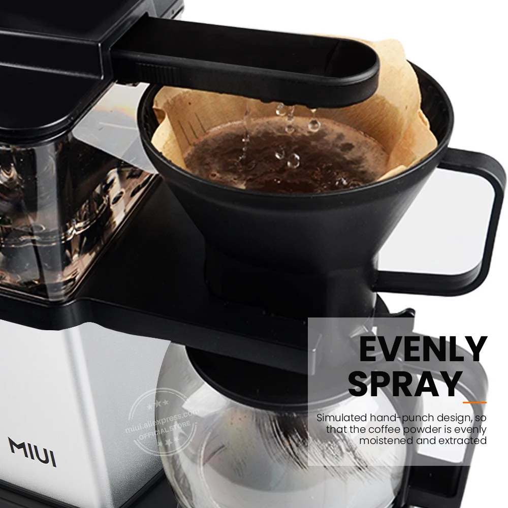 뜨거운 판매 고품질 및 용량 올인원 완전 자동 원터치 전기 드립 커피 메이커 기계 유리 Carafe Buy 전기 드립 커피 메이커자동 차단 커피 에스프레소 프로그래머블