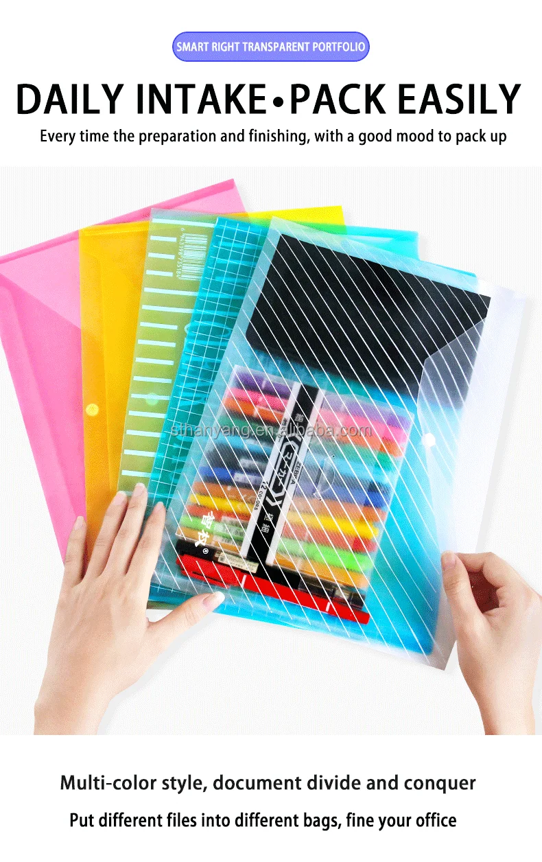 Custom Logo Filing Products - Durable, Clear Document Bags