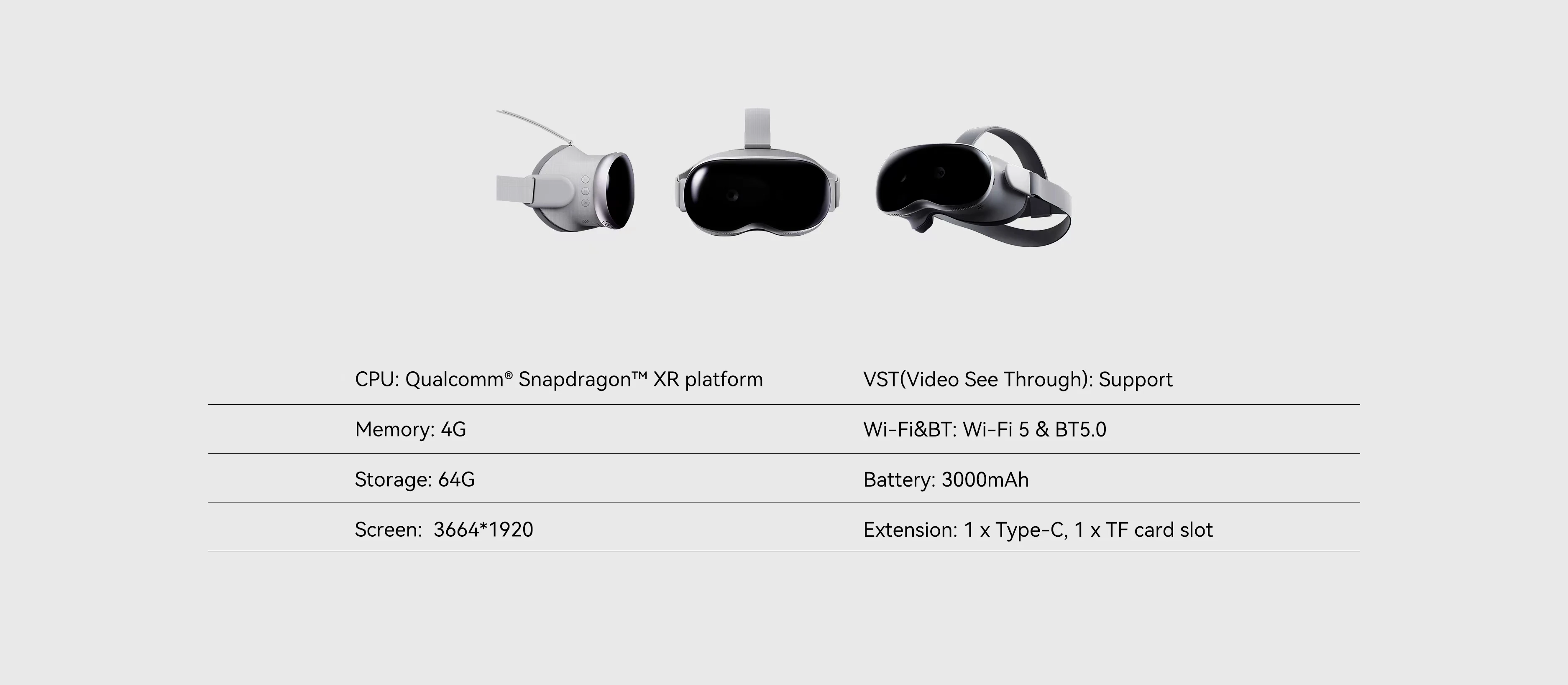 SX0302006 2024 New AR VR MR Glasses VR Headphone Integrated Machine4k 72Hz/90Hz 6dof 105 Fov ...