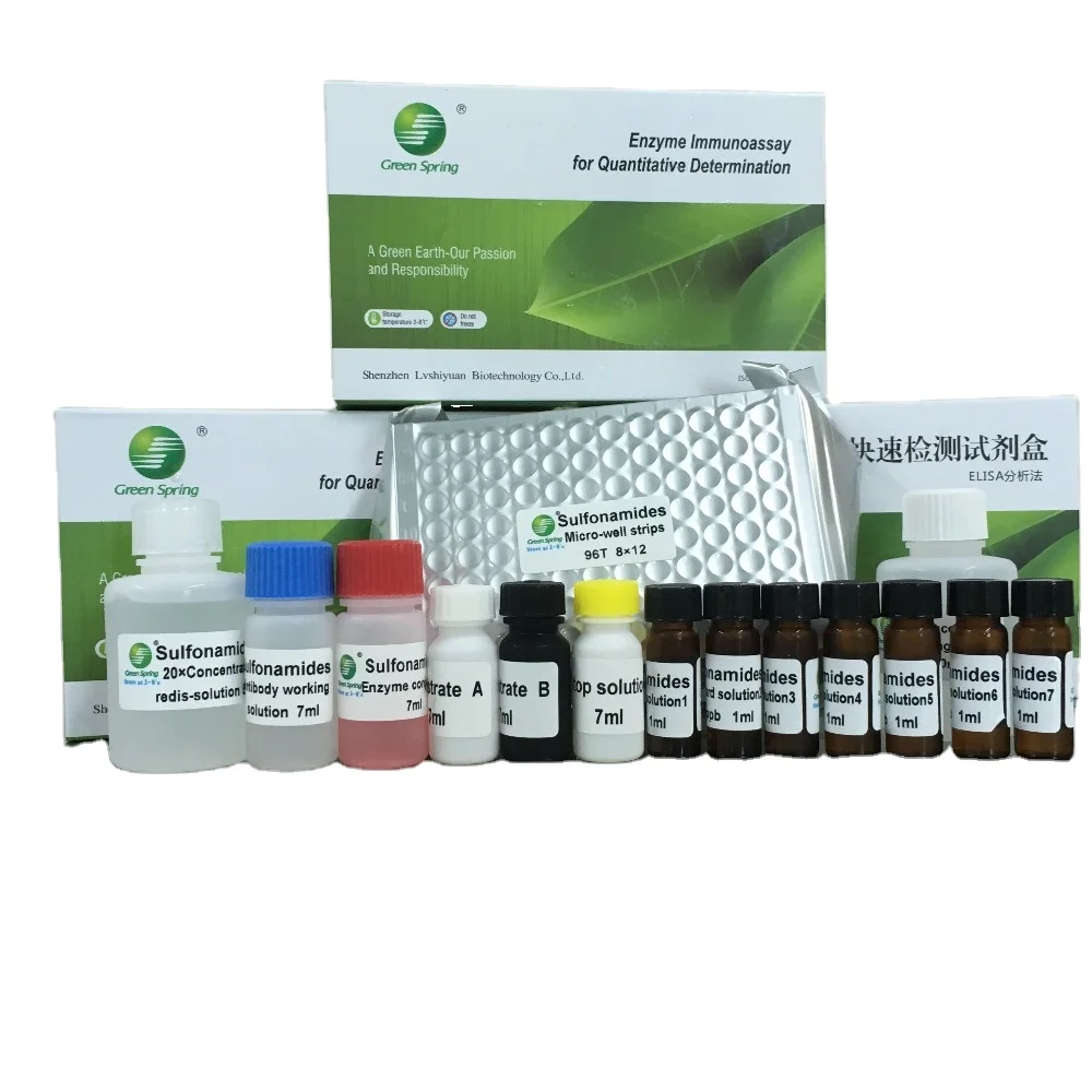 Green Spring Elisa Test Kit Trimethoprim Can Detect Meat,Fish,Shrimp ...