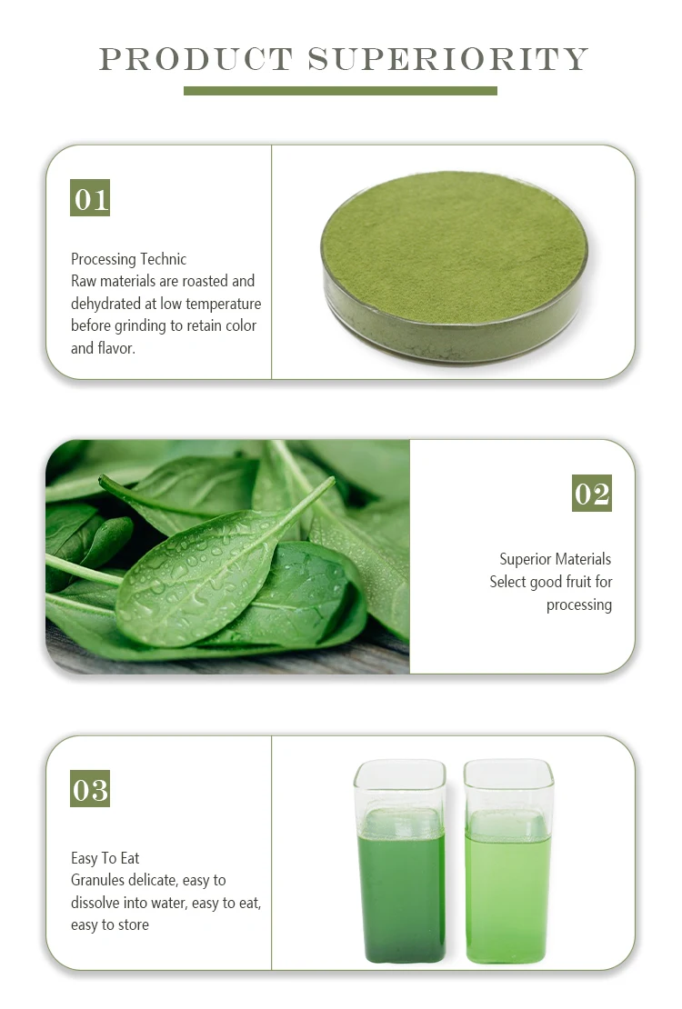 100% Pure Natural Fruit And Vegetable Powder Bulk Organic Spinach ...