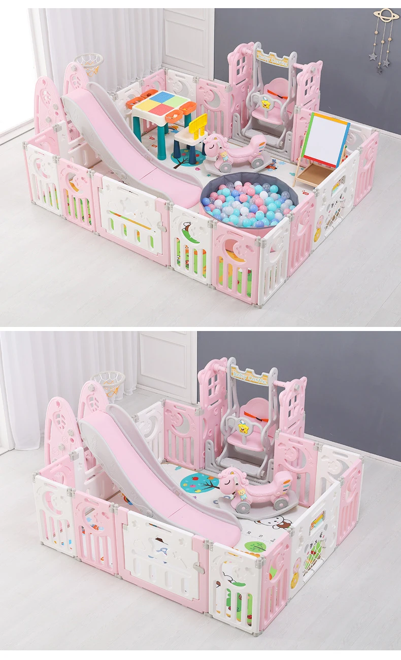 Playpen Fence Baby Play Folding Indoor Kids' Plastic Sets