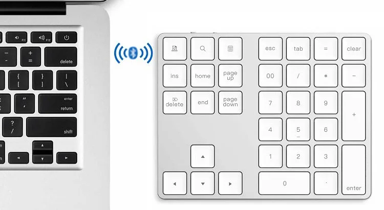 Mini 34keys Number Keyboard Laptop Rechargeable Bt3.0 Keyboard ...