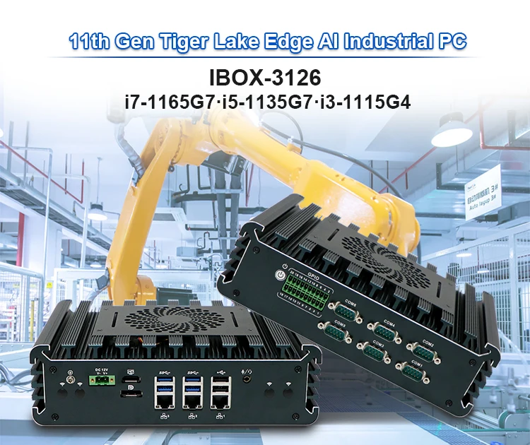 Thin Client Industrial Box PC - I3, I5, I7 - Fanless Mini PC