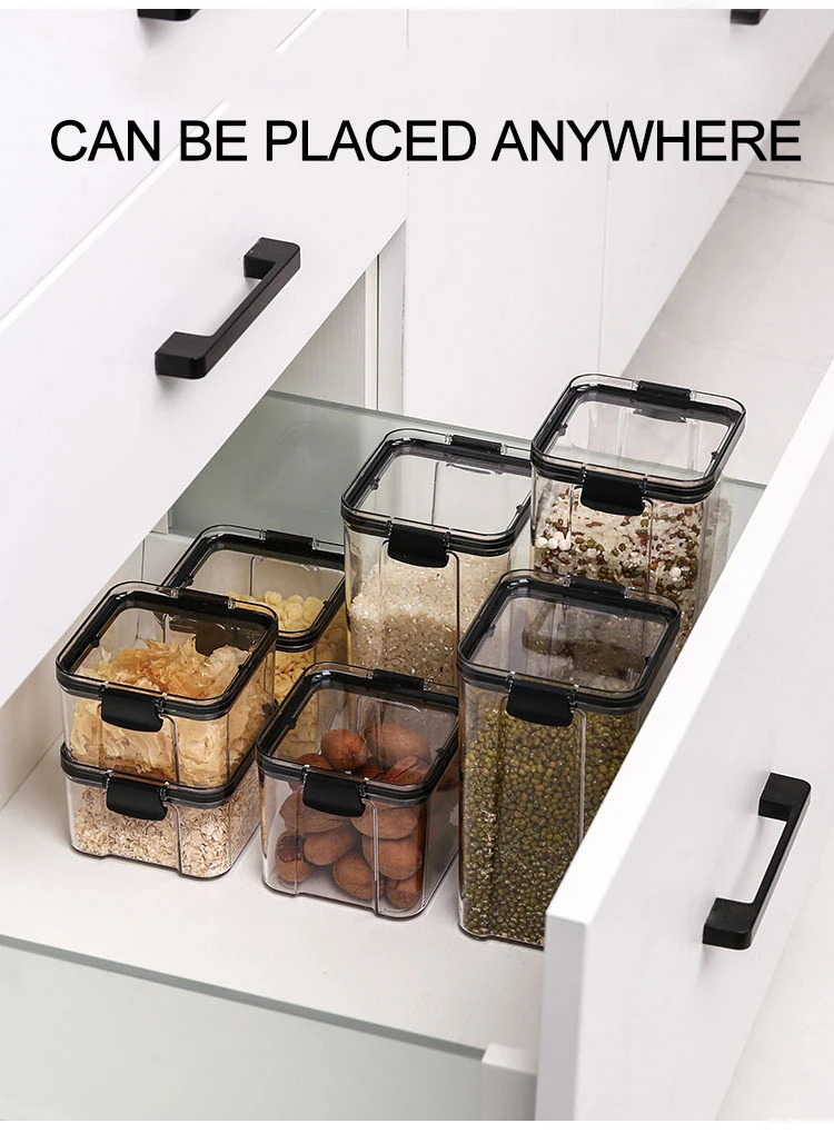 Wholesale Plastic Clear Airtight Kitchen Food Storage Containers