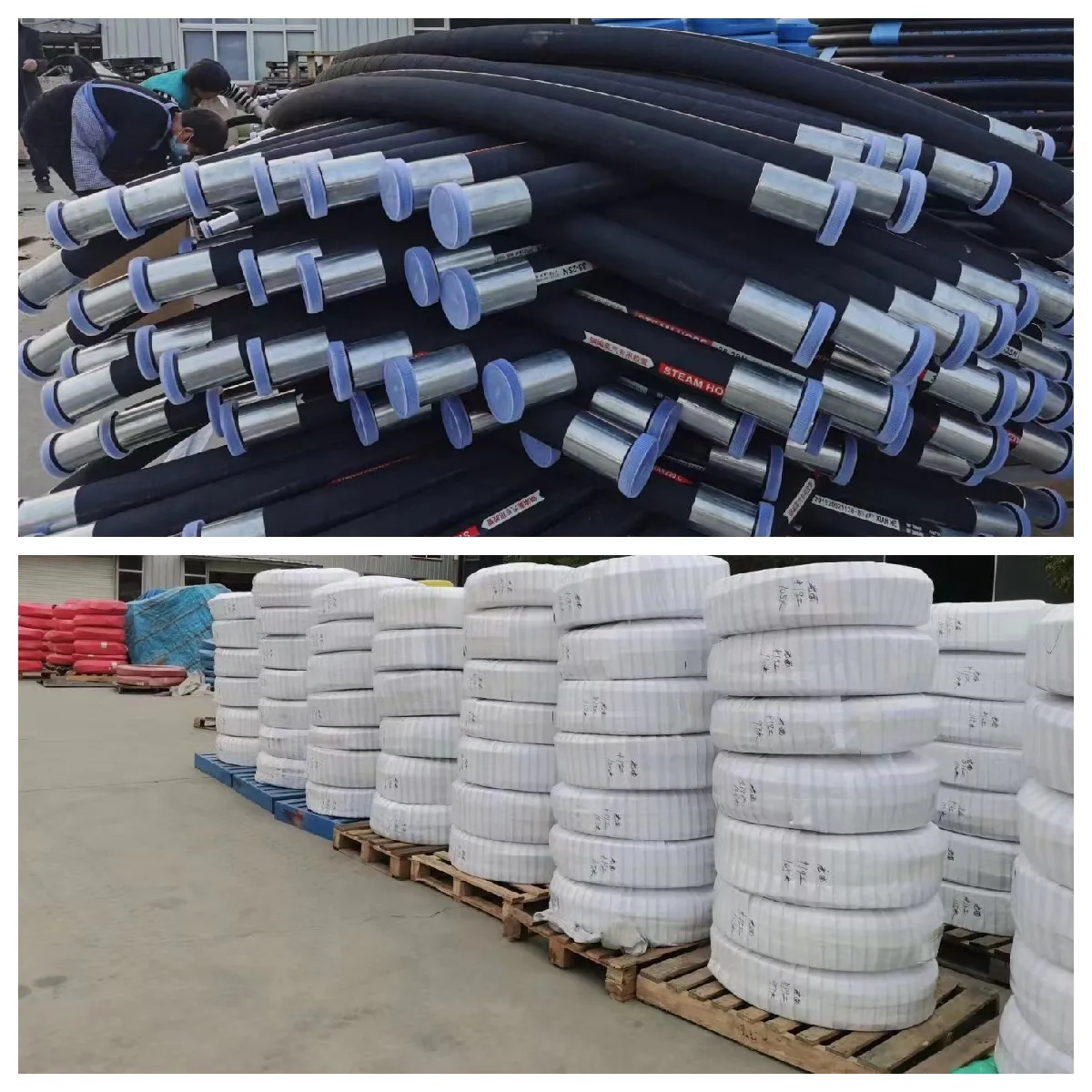 Super Long Service Life Industrial Hydraulic High Pressure Rubber Hoses ...