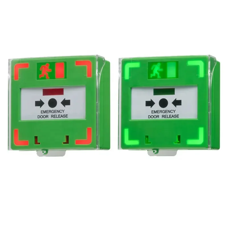 Fire Alarm System Push Button Emergency Door Release Resettable Manual ...